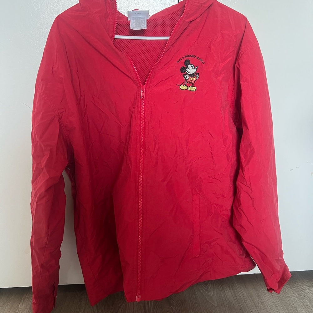 Red Mickey Mouse Windbreaker Jacket - Gem